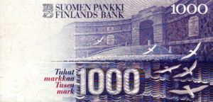 Banknote: 1,000 Markkaa (Finland(1986 Issue) Wor:P-117a.23