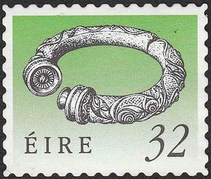 Stamp: Broighter Collar (1st Cent BC) - self adhesive large perfs ...
