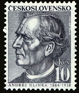 Stamp: Father Andrej Hlinka (1864-1938), Slovak nationalist ...