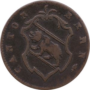 Coin: 2 Rappen (Swiss Cantons) (Bern) WCC:km171(bern)