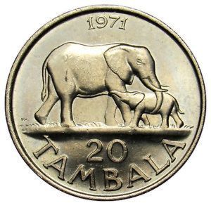 Coin: 20 Tambala (Malawi(1971~Today - Circulation (Kwacha)) Col:MW ...