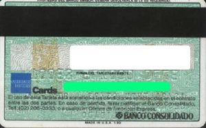 Bank Card: Banco Consolidado - American Express (Banco Consolidado ...
