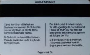 Bank Card: S-Etukortti (S-Pankki, Finland) Col:FI-GM-0017