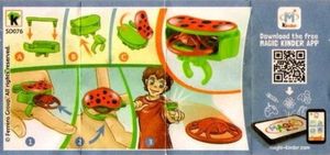 Meal Toy: Ladybug Launcher (Kinder Surprise, Europe) (Kinder - Go Move ...