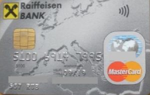 Bank Card: Europe map RUB (Raiffeisenbank, RussiaCol:RU-MC-0282.12