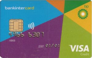 Tarjeta de Banco: Bankintercard BP (Bankinter, España) Col:ES-VI-0715