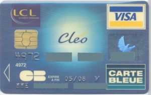 Bank Card: Visa Classic "Cleo" (Credit Lyonnais, FranceCol:FR-VI-0017.03
