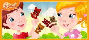 Meal Toy: Fox (Kinder Surprise, Europe) (Kinder - Mixart - Rings with ...