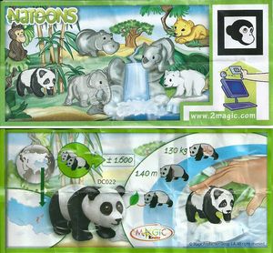 Meal Toy: Panda (Kinder Surprise, Europe(Kinder - Natoons - Young ...