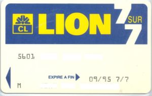 Bank Card: Lion 7/7 (Credit Lyonnais, FranceCol:FR-GM-0028