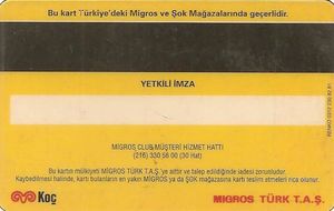 Functional Card: Migros Club (Shops - Supermarkets, Türkiye (Turkey ...