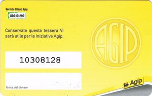 Functional Card: Agip - Truck (Filling Stations, Italy(Agip) Col:IT ...