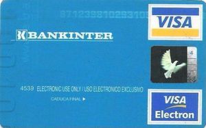 Tarjeta de Banco: Bankinter (Bankinter, EspañaCol:ES-VE-0001
