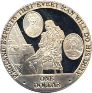 Pièce de monnaie: 1 Dollar (Nelson and Emma) (Iles Cook(2007 - Horatio ...