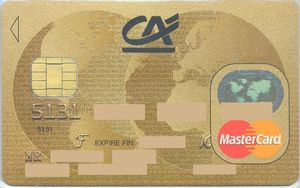 Bank Card: Gold - MAP (Credit Agricole, FranceCol:FR-MC-0027.02