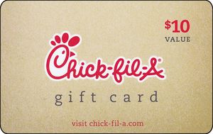 Gift Card: Visit chic fil a com (Chick-fil-A, United States of America ...