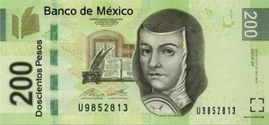 Banknote: 200 Pesos (Mexico(2004-2022 Issue) Wor:P-125o.2