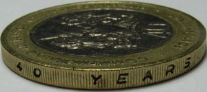 Coin: 40 Shillings (40 Years of Independence.) (Kenya(1995~2003 - 5th ...