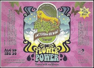 Drink Label: Flower Power (Amsterdam Brewing Company, NetherlandsCol:NL ...