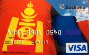 Tarjeta de Banco: XacBank (XacBank, MongoliaCol:MN-VI-0042.02 💳