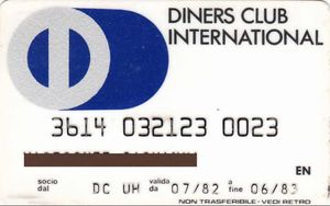 Bank Card: Diners Club International (Diners Club International ...