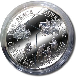 Coin: 5 Dollars (War & Peace) (Kiribati(1997~2000 - Jagged coins) WCC:km48