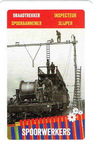 Game Card: Spoorwerkers - Draadtrekker (Quartett - Trains(NL - Spoor ...