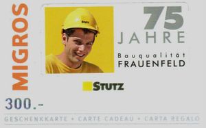 Gift Card: Stutz (Migros, Switzerland(Migros) Col:CH-MIG-0191e-300-V4c