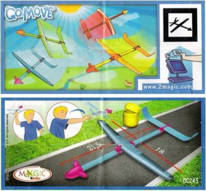 Meal Toy: Blue (Kinder Surprise, Europe) (Kinder - Go move - Glider ...