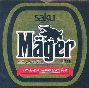 Drink Label: Mager (Saku Õlletehas AS, EstoniaCol:EE-BEER-000004