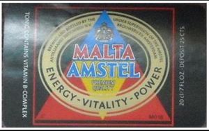Drink Label: Malta Amstel (Antiliaanse Brouwerij, NetherlandsCol:NL ...