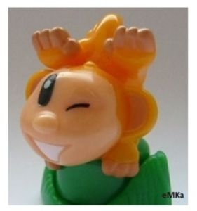 Meal Toy: Yellow Monkey (Kinder Surprise, Europe) (Kinder - Zoo ...