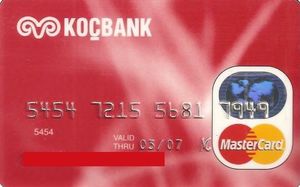 Bank Card: Koçbank (Koçbank, Türkiye (Turkey)Col:TR-MC-0222