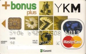 Bank Card: Bonus plus YKM (Garanti Bankası, Türkiye (Turkey)Col:TR-MC ...