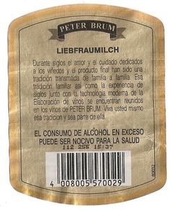 Drink Label: Rheinssen Liebfraumilch (Einig Zenven GmbH & Co ...