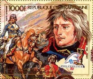 Stamp: Napoleon at the Battle of Rivoli Veronese (Central African ...