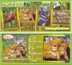 Meal Toy: Lion (Kinder Surprise, Worldwide) (Kinder - Natoons - Puzzles ...