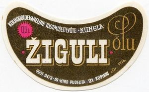 Štítok z nápoja: Ziguli (Zhigulevskoe) (AS «Viru Õlu», EstónskoCol:EE ...