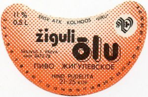 Drink Label: Ziguli (Zhigulevskoe) (AS «Viru Õlu», EstoniaCol:EE-BEER ...