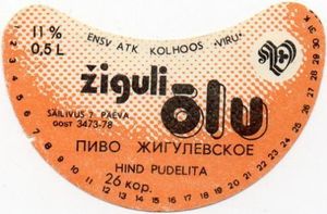Drink Label: Ziguli (Zhigulevskoe) (AS «Viru Õlu», EstoniaCol:EE-BEER ...