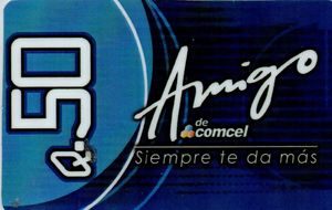 Tarjeta Telefónica: Amigo Azul (Mobile Guatemala, Guatemala(Comcel ...