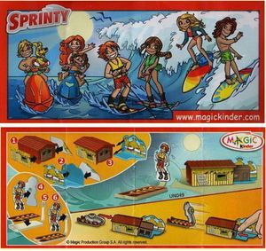 Meal Toy: Water-skiing boy (Kinder Surprise, Brazil(Joy - Sprinty ...