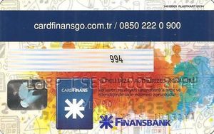 Bank Card: Card Finans - GO (Finansbank, Türkiye (Turkey)Col:TR-VI-0176.01