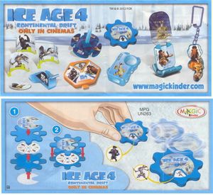 Meal Toy: Rotating images (Kinder Surprise, Europe) (Joy - Ice Age 4 ...