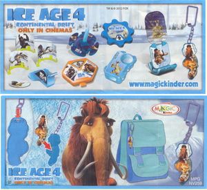 Meal Toy: Keychain (Kinder Surprise, Europe) (Joy - Ice Age 4 - Toys ...