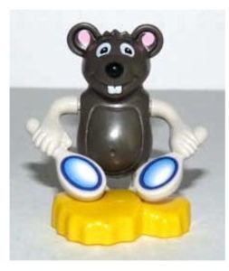 Meal Toy: Mouse playing drum on capsules (Kinder Surprise, Europe ...