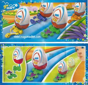 Meal Toy: Green (Kinder Surprise, Europe) (Joy - Go Move - Windracers ...