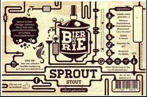 Drink Label: Sprout Stout (De Bierderie, NetherlandsCol:NL-BEER-008589