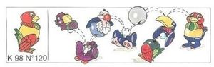 Meal Toy: Bird (Kinder Surprise, Europe(Kinder - Birds) Col:K98-120