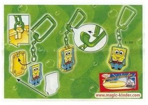 Meal Toy: Keyring SpongeBob (Kinder Surprise, Europe(Kinder - SpongeBob ...